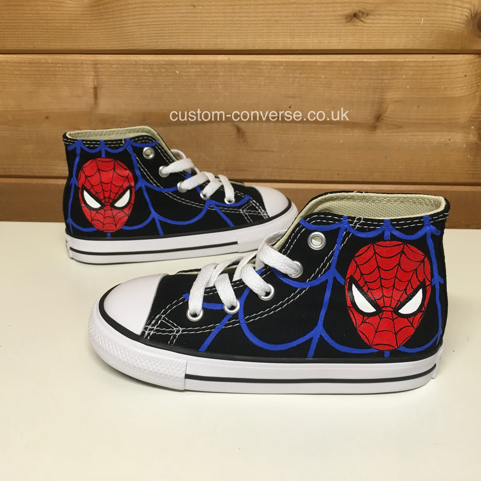 Kids Spider-Man Converse Custom Trainers