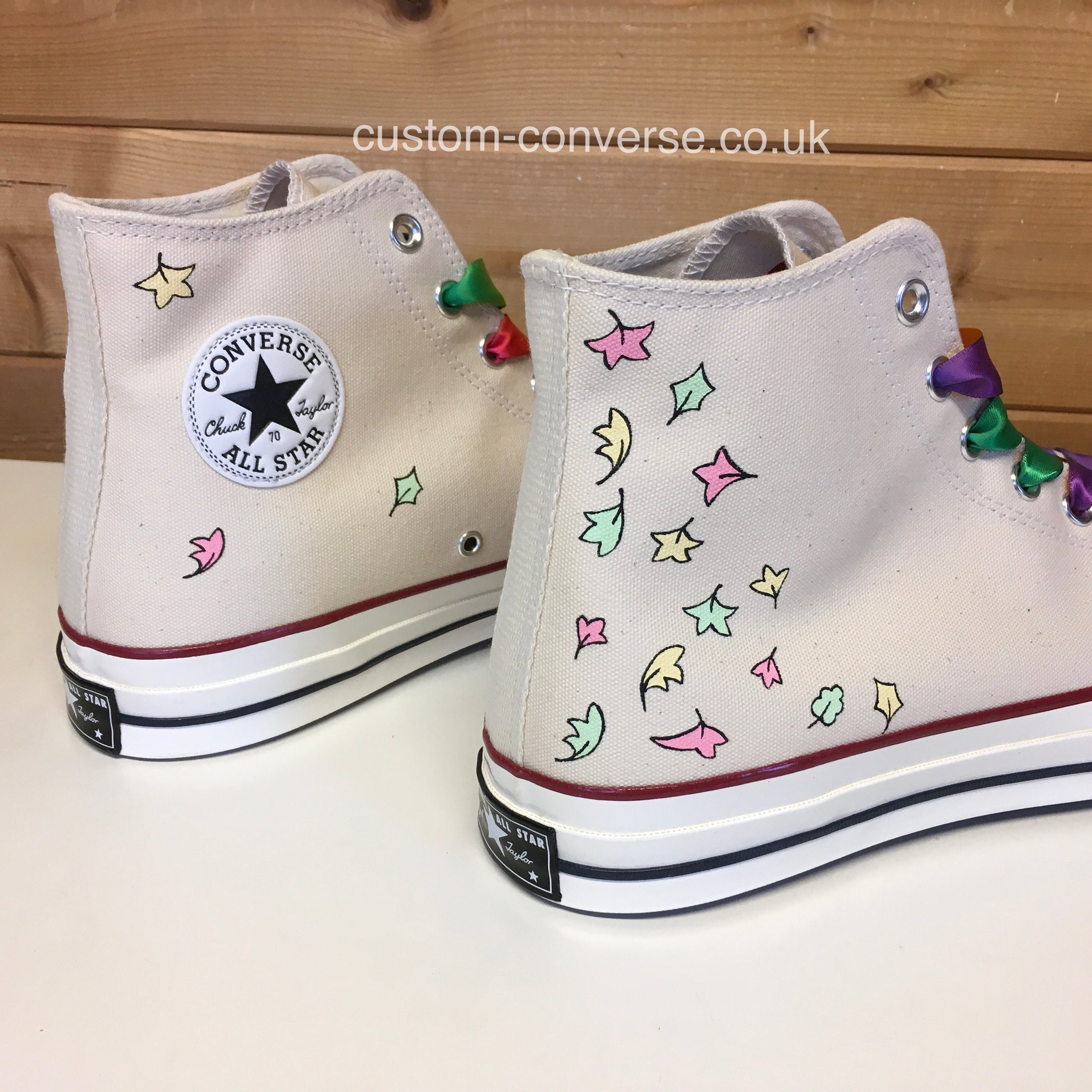 Chuck 70s Nick and Charlie Leaves Custom Trainers