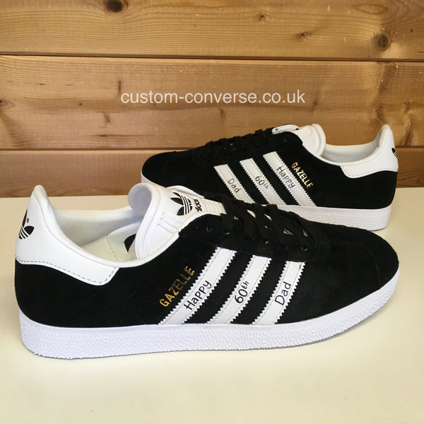 Personalised Adidas Gazelle Stripes Custom Trainers