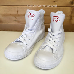 Personalised Leather Converse Custom Trainers