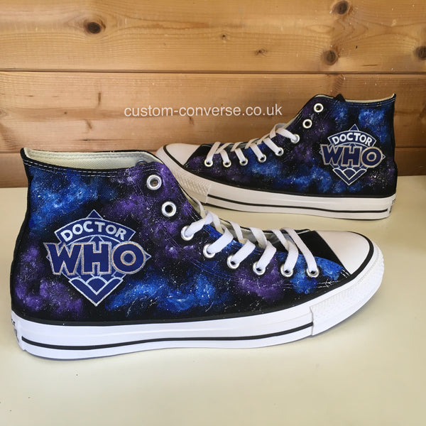 New Doctor Who Galaxy Converse Custom Trainers