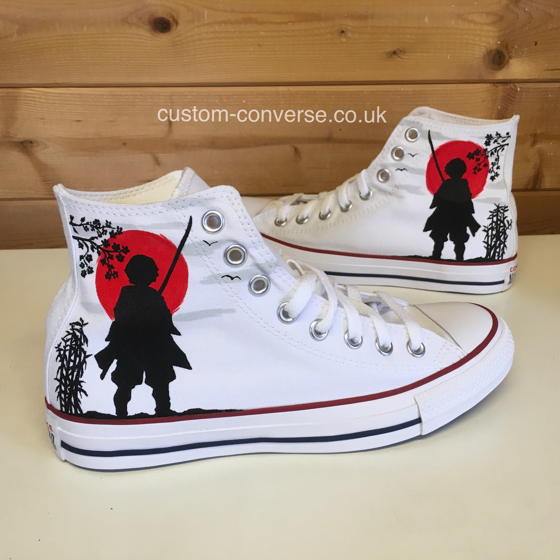 Zenitsu Agatsuma Converse Custom Hand Painted Trainers