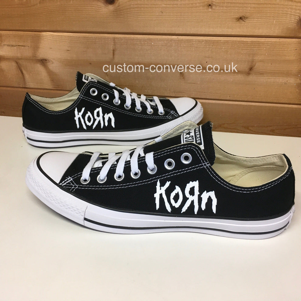 Korn Low Top Converse Custom Hand Painted Trainers
