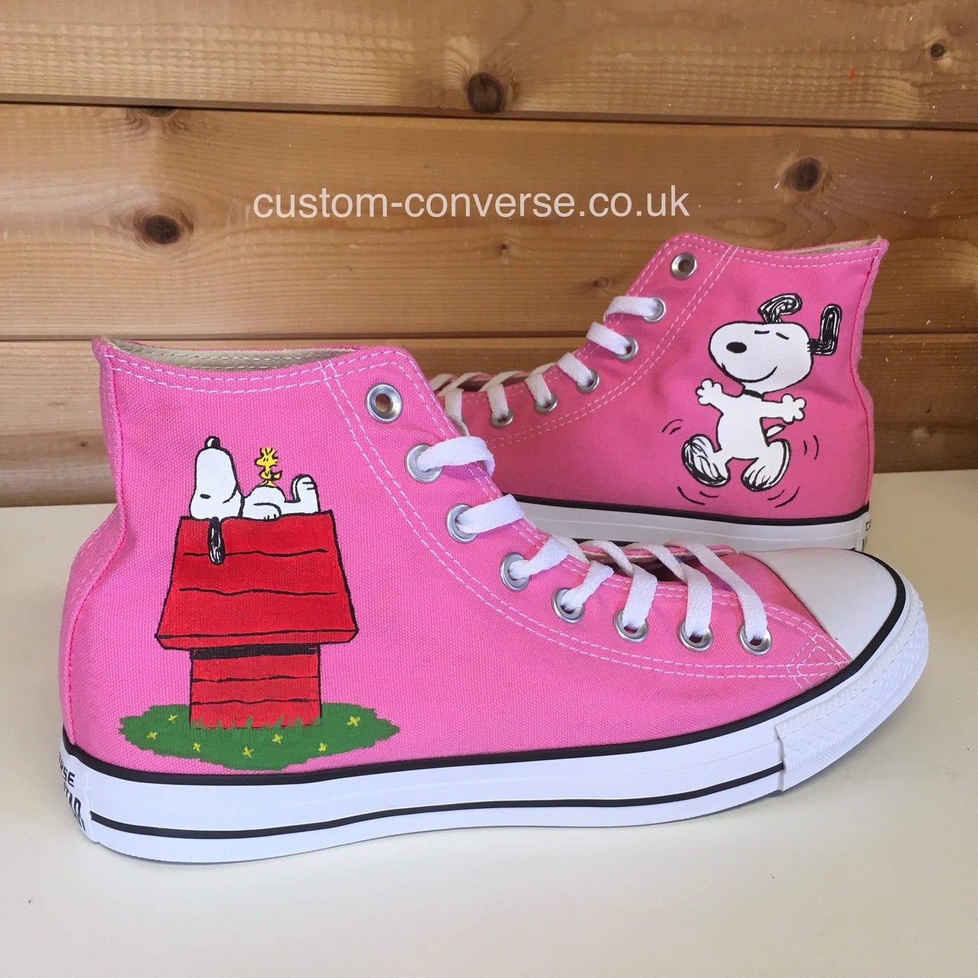 Snoopy High Top Converse Custom Trainers