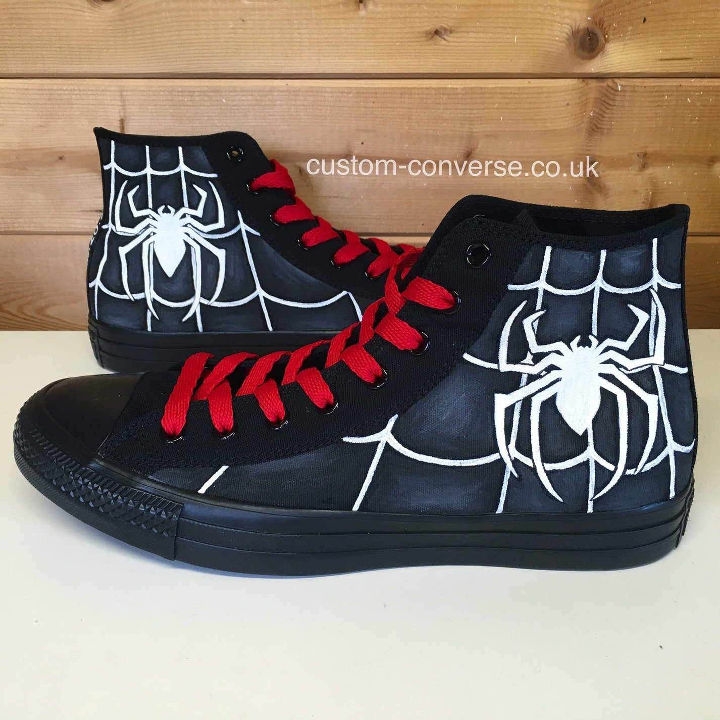 Spider-Man High Top Converse Custom Trainers
