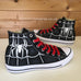 Spider-Man High Top Converse Custom Trainers