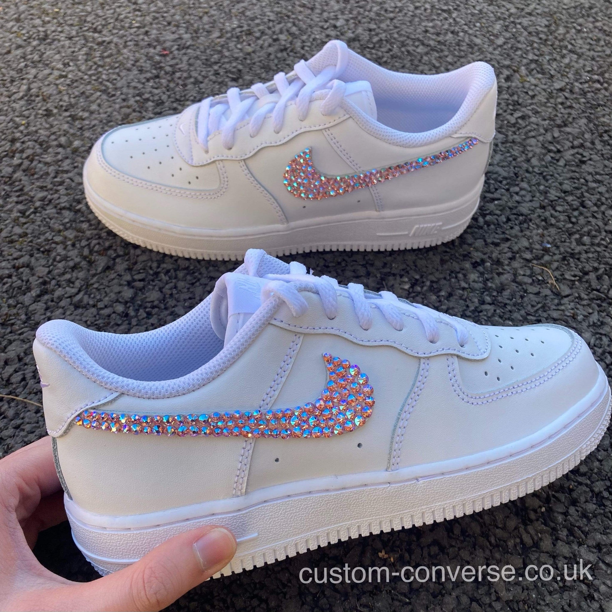 Swarovski Swoosh Custom Converse Nike