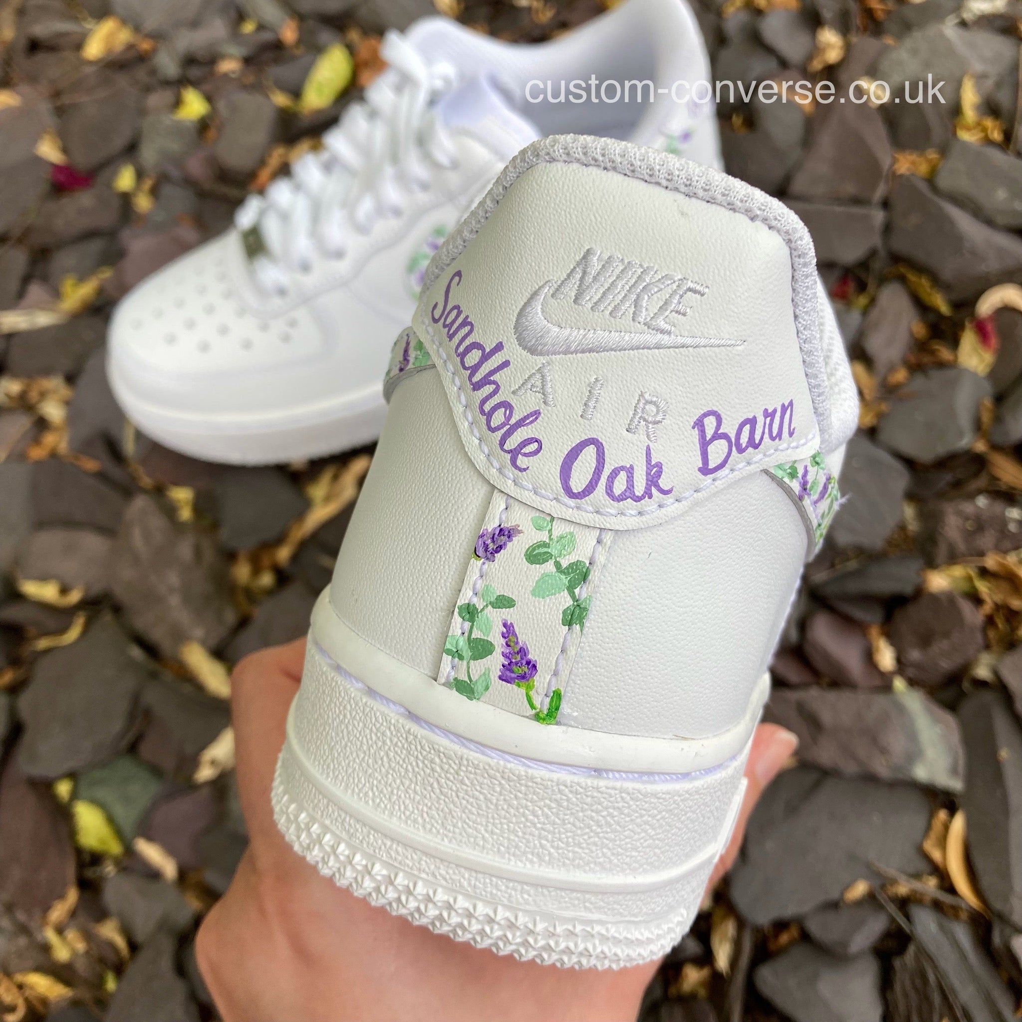 Lavender Swoosh Custom Nike| Custom Converse Ltd